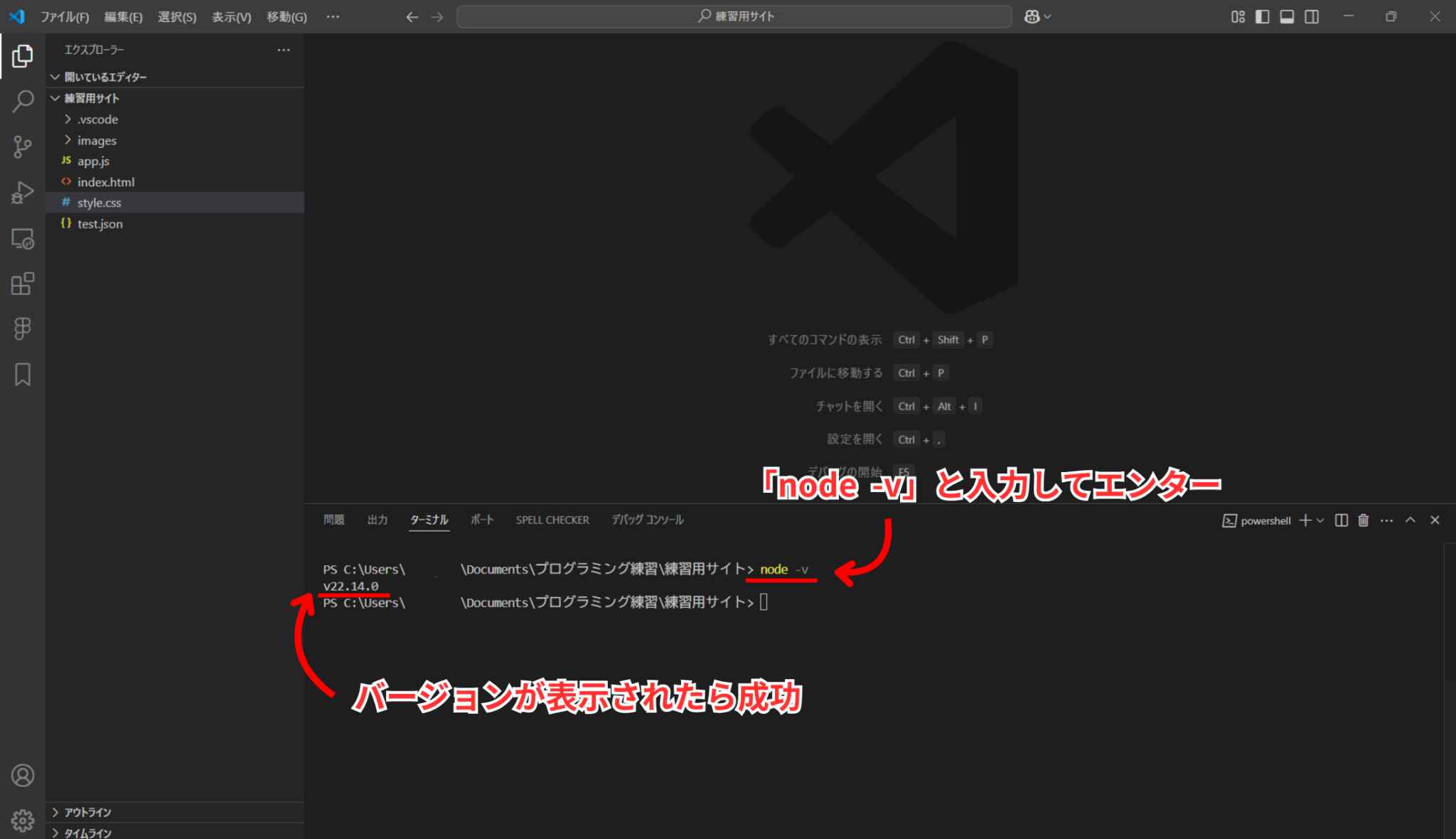 VSCodeでNode.jsをインストールする手順、npmの実行エラー(Windows11)の解決方法も | 考え方の貯金箱